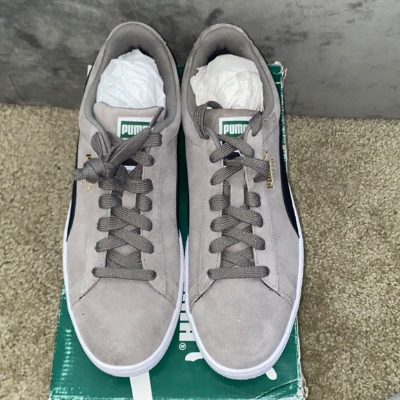 Puma | Shoes | Suede Classic Charcoal Greypuma Black Sneakers | Poshmark